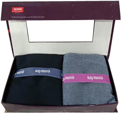 Buy Raymond Men Grey Solid Cotton Shirt And Trouser Fabric Online at ...