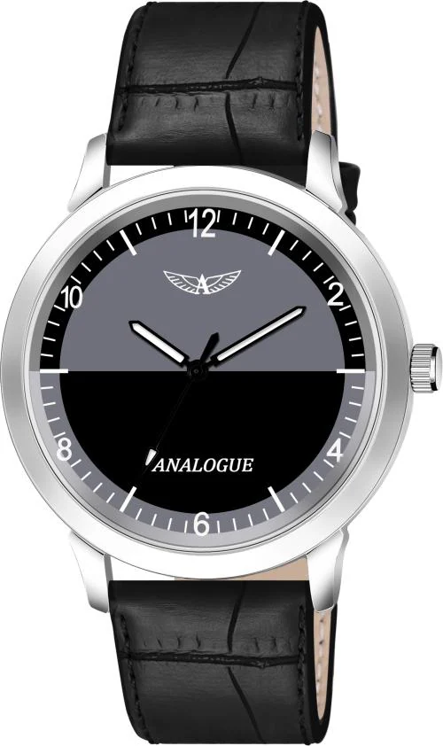 Buy ANALOGUE Ultra Slim Analog Black Dial and Strap Watch for Men and ...