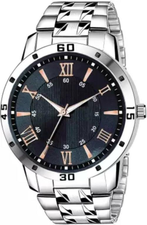 Buy Bolun Analog Black Dial Silver Strap Watch For Men Online at Best ...