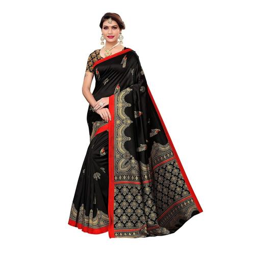 Buy Marabout Women's Black colour Beautifull Saree Online at Best ...