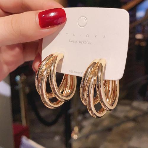 Buy Avira Korean Style Hoop Gold Plated Earring For Women and Girls ...