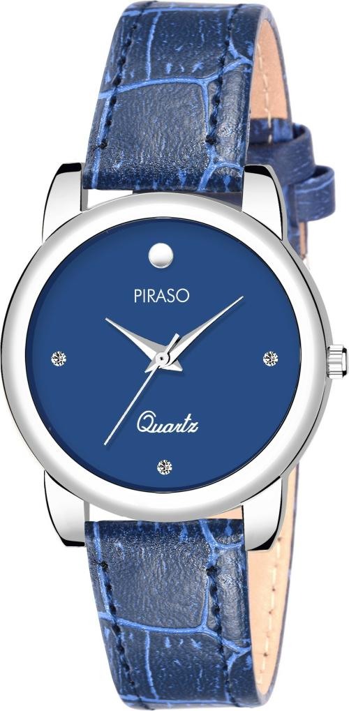 Buy PIRASO Analog Blue Dial Blue Strap Watch for Women and Girls Online ...