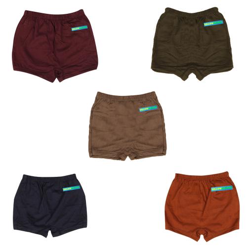 Buy YELLOWDELIGHT Girls Solid Pure Cotton Drawer 9-10 Y - 5pcs Online ...