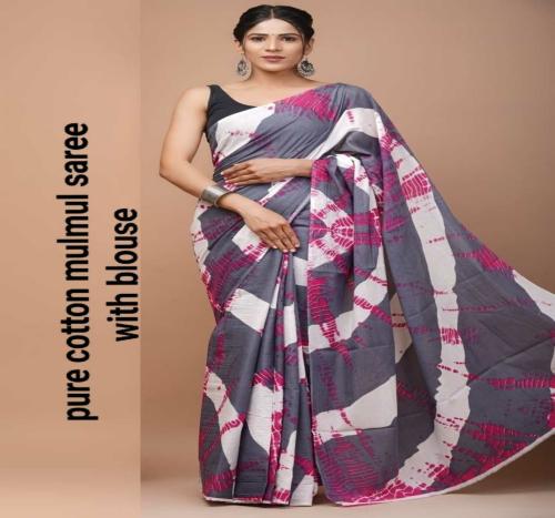 Buy TARUNYA TEXTILE Cotton saree with same blouse and same colour-C88 ...
