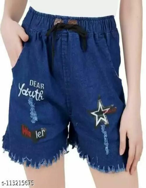 Buy MHR FASHION Stylish Women/Girls Denim Short Pant/Shorts Online at Best Prices in India ...