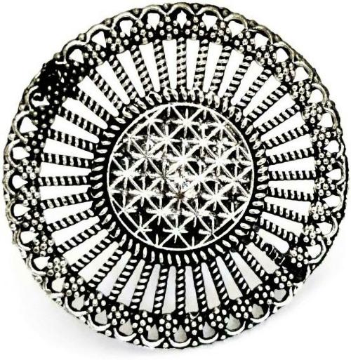 Buy Yash Jewels Emporium Silver-Plated Brass Adjustable Classic Ring ...