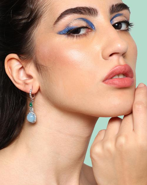 Buy Sohi gold Plated Party Designer Stone Drop Earring For Women Online at Best Prices in India ...