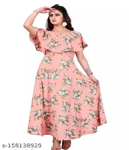 Buy PRIJHON Stylish Trendy Fashionable Attire Frocks | College Party ...