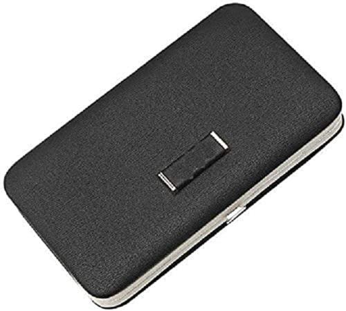 Buy BANQLYN Black PU Leather and Polyester Wallet with Card Holder - 19 ...