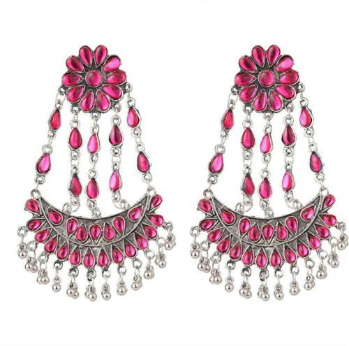 Buy MINARI Silver-plated Huggie Earring Purple (Girls and Women) Online at Best Prices in India ...