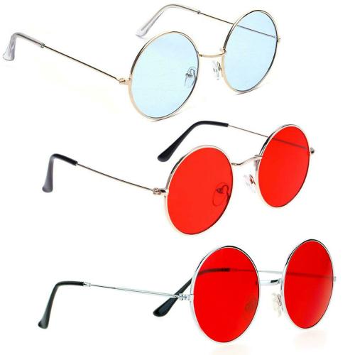 Buy Phenomenal Round Unisex Sunglasses pack of 3 (Multicolors) (Men ...
