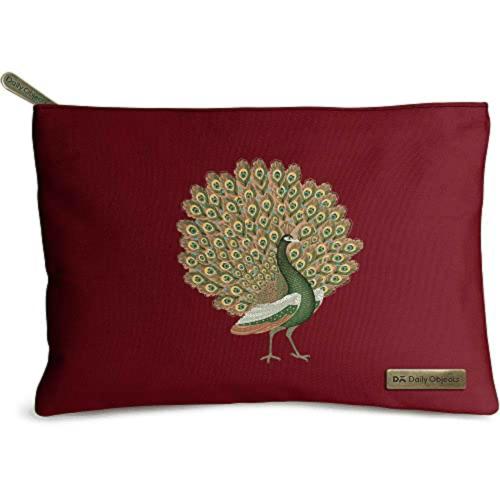Buy DailyObjects Womens Maroon Stash Pouch (Maro-Peac-Dob-Clutch-Large ...