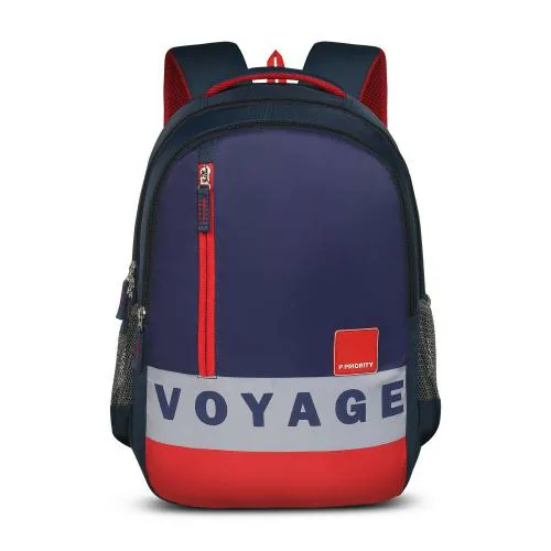 Buy Priority Navy Blue Polyester College Backpack For Unisex | Stylish Office Bag For Men ...