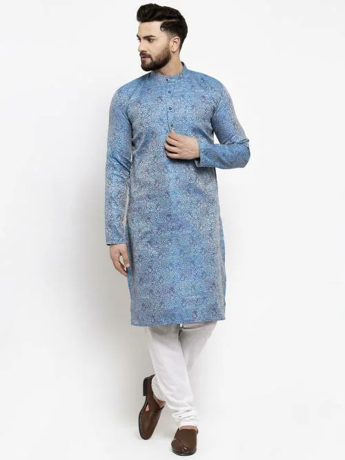 Buy Jompers Men's Solid Cotton Kurta Payjama Set Online at Best Prices ...