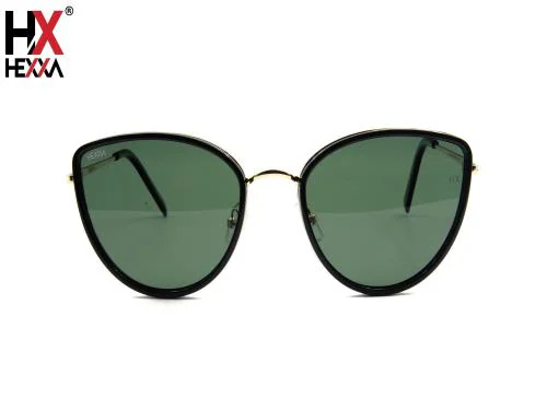 Buy HEXXA Fancy Polycarbonate Lens Metal Frame Cat Eye Funcy Sunglasses ...