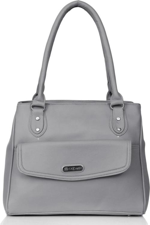 Buy LAZZAROO Grey PU Extra Spacious Shoulder Bag for Women and Girls Online at Best Prices in ...
