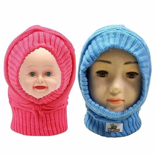 Buy ANKIMA Boy's & Baby Girl's Soft Woolen Monkey Cap Pack of 2 ...