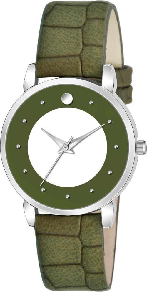 Buy CLOUDWOOD Analog Watch Wrist Green Dial with Green Watch Strap for ...