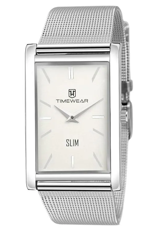 Buy TIMEWEAR Slim Series Two Hands Stainless Steel Chain Watch for Men ...