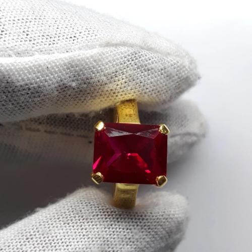 Buy Chopra Gems & Jewellery Brass Ruby Ring (Men and Women) - Free size ...