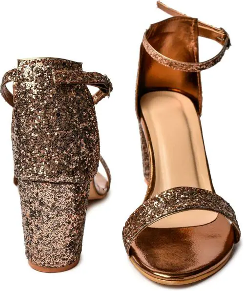 Buy Luv Byt Trendy Copper Heels For Women Online at Best Prices in ...