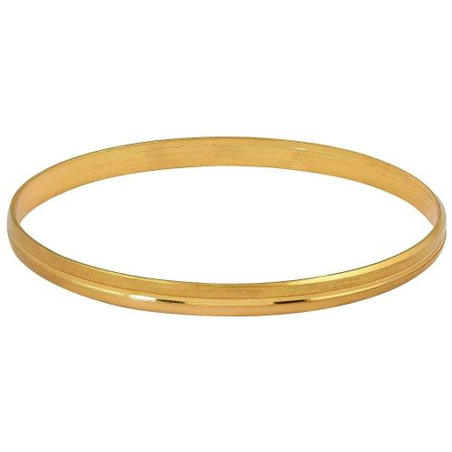 Buy MORIR Gold Plated Brass Simple Sober Light Weight Daily Use Kada ...