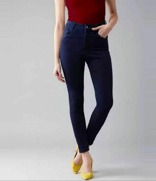 Buy Havoc Women Blue Solid Denim Jeans Online at Best Prices in India - JioMart.