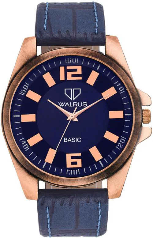 Buy Walrus Analog Blue Dial Blue Strap Watch For Men Online at Best ...