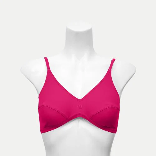 Buy Rad Prix Women Flower Bra - Dark Pink Colour Online at Best Prices ...