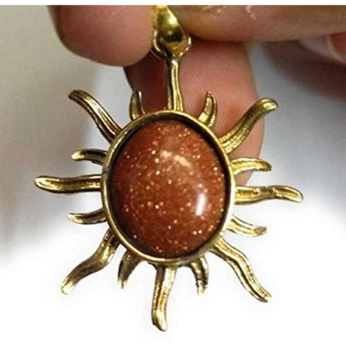 Buy Neeba Sun Sitara Gemstone Weight 7.25 ratti Gold Coated Pendant ...