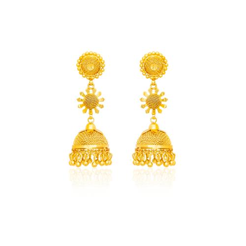 Buy arch fashion Traditional Glod Platted Jumkhi Earring ERG 1956 Online at Best Prices in India ...