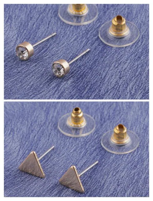 Buy LYRISS 2 Pairs Earrings Combo Set Latest Stylish Crystal Pearl ...