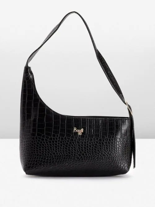 Buy Baggit Black Polyurethane (PU) Shoulder Bag For Women Online at ...