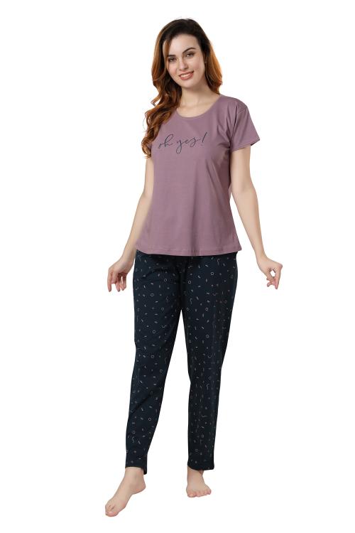 Buy NIGHT VIEW NIGHTUIT 100% Hoisery Cotton Night Suit for Women/Girls ...