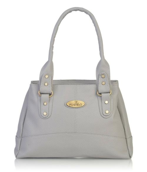 Buy Fostelo Women's Elite Handbag (Grey) Online at Best Prices in India ...