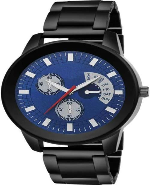 Buy Bolun Analog Blue Dial Black Strap Watch For Men Online at Best ...
