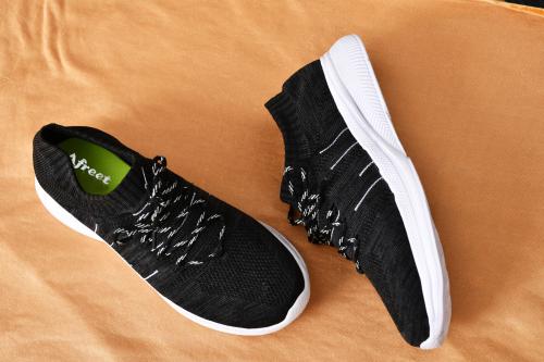 Buy Afreet Men's Sports Shoes for Running and Walking. (Black) Online ...