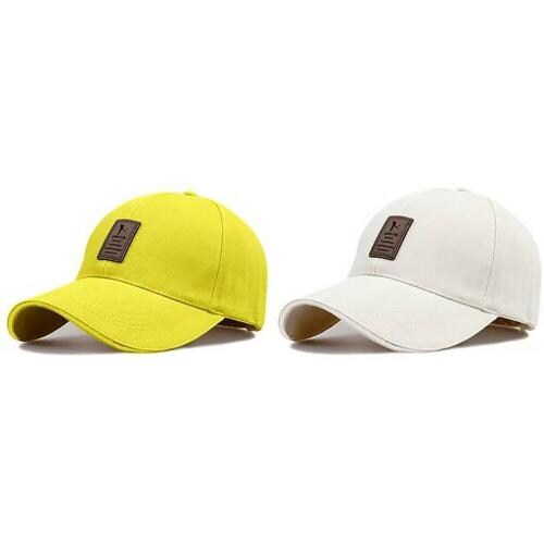 Buy ALAMOS Yellow and White Ediko Cotton (Pack of 2) Online at Best ...