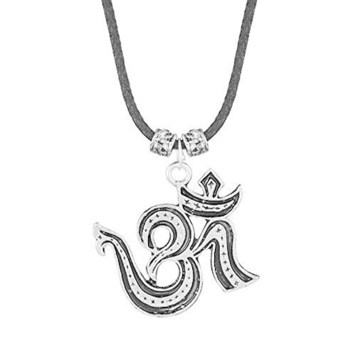 Buy morir Silver Plated Brass Big and Bold Om Aum Ohm Hindu Symbol ...
