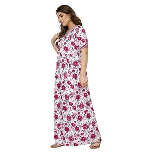Buy TANESH Cotton Printed Nightgown Online at Best Prices in India ...