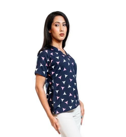 Buy Kamroph Women's super soft top, Blue, printed Online at Best Prices ...