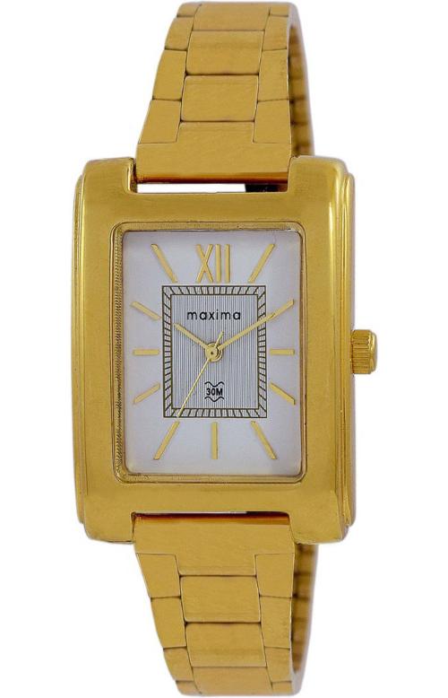 Buy PA Maxima Analog White Dial Golden Strap Watch For Women (43462CMLY ...
