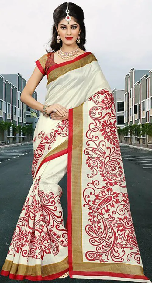 Buy Gugaliya Women Reed Pure Silk, Art Silk Saree Online at Best Prices ...