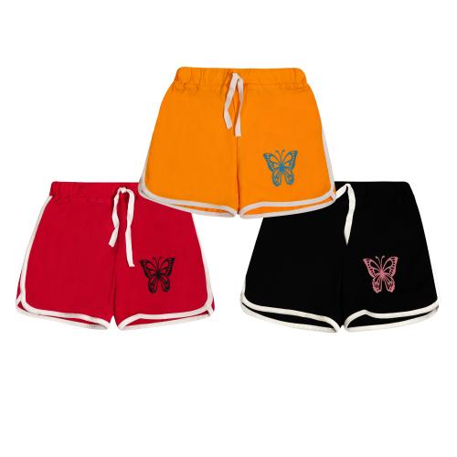 Buy Fasla Girls Multicolor Cotton Short Pack of 3 Shorts Online at Best ...