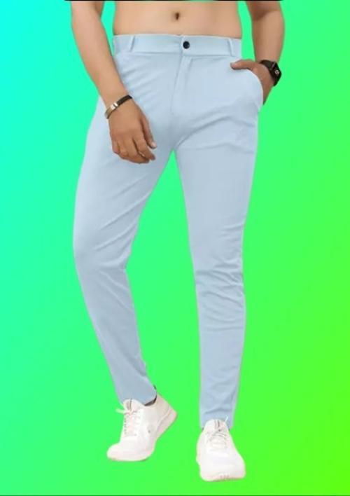 Buy GANESHAM Men's Casual Stretchable Lycra Pants, Slim Fit Wear Trousers for Every Occasion ...