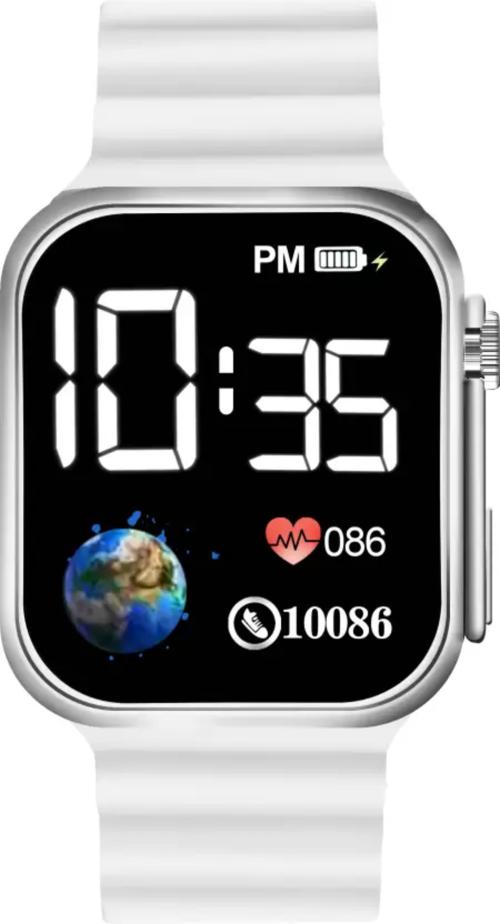 Buy foreigner Ultra Design Digital LED TIME DISPLAY Smartwatch (white ...