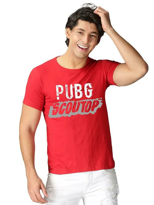 Buy ARRYN Pubg Printed Tshirts for Men Stylish Red at Amazon.in Online at Best Prices in India ...
