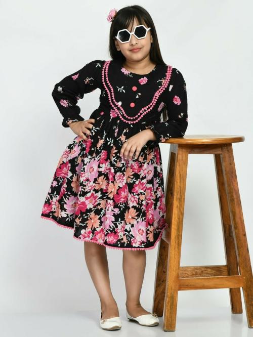 Buy Bella Moda Girls Printed Floral casual Dress Online at Best Prices in India - JioMart.