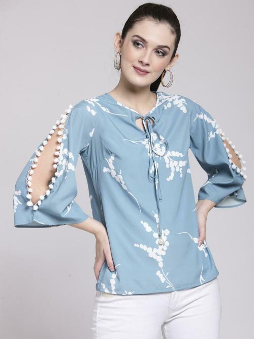 Buy plusS Women Blue Printed Top Online at Best Prices in India - JioMart.