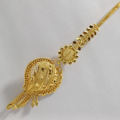 Buy PRANATI Gold-Plated Maangtika Bridal Tika Tikuli High Polish Gold ...